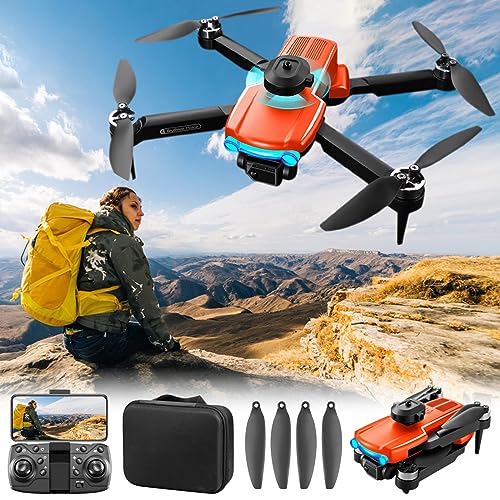 Brushless Motor Drone With 1080P Camera 2.4G WIFI FPV RC Quadcopter With Headless Mode, Follow Me, Altitude Hold, Obstacle Avoidance Toys Gifts For Kids Adults