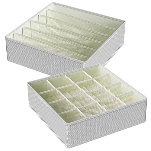 Didiseaon 1 Set Underwear Drawer Organizer Bras Socks Storage Foldable Wardrobe Organizer