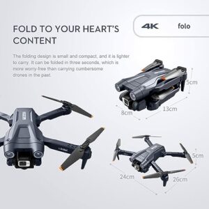 RKSTD RC Drone With Camera - HD RC Drone For Kids, Fpv Adult Beginner RC Drone, One Button Takeoff/Landing, Gravity Sensor, Gesture Control, 3D Flip, Voice Control, Holiday Gift