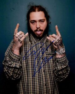 post malone musician in person signed photo