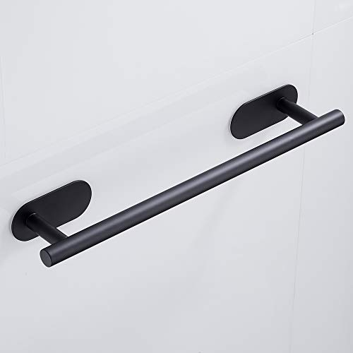 Towel Rack Wall-Mounted Stainless Steel Bathroom Towel Shelf Holder Hanger Self Hanging Rail Bathroom Supplies Rod Organiser Rack Shelf