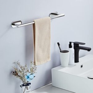 Towel Rack Wall-Mounted Stainless Steel Bathroom Towel Shelf Holder Hanger Self Hanging Rail Bathroom Supplies Rod Organiser Rack Shelf