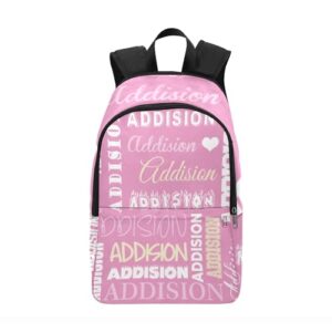 Deargifts Custom Name Backpack for Girls Boys Kids Personalized School Backpack Bookbag Travel Bag