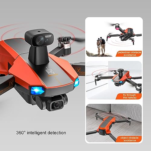 RKSTD Foldable FPV RC Drone With 6K WiFi Camera, Suitable For Adults, Beginners And Children; With GPS Positioning, 5G Image Transmission, With Obstacle Avoidance Device