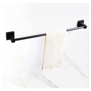 Towel BAR Rack Towel Rack Bath Single Towel Rail,Square Aluminum Towel Storage Rack Towel Bar,Wall Mounted Towel Rod for Bathroom or Kitchen/60Cm (Size : 60Cm)