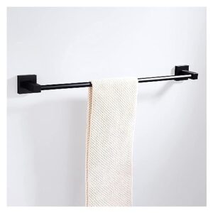 Towel BAR Rack Towel Rack Bath Single Towel Rail,Square Aluminum Towel Storage Rack Towel Bar,Wall Mounted Towel Rod for Bathroom or Kitchen/60Cm (Size : 60Cm)