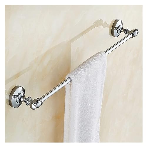 Towel BAR Rack Towel Rack Single Towel Storage Rack Towel Bar Polished Copper Chrome Finish Towel Rod,Wall Mounted Towel Shelf for Bathroom or Kitchen Bathroom Hardware/80Cm (Size : 80Cm)