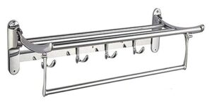 towel bar rack towel rack bathroom stainless steel bath towel rod with hook,wall mounted swing towel bar - bathroom kitchen swivel towel rack hanger holder organizer,folding space saver towel rail tow