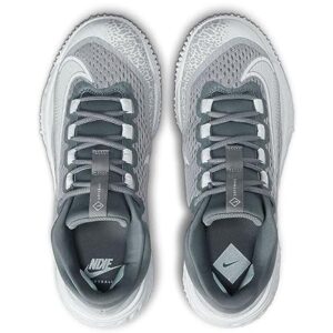 Nike Alpha Huarache Elite 4 Turf DV0496-012 Wolf Grey-White-Cool Grey Women's Softball Shoes 7.5 US