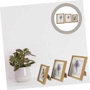 Abaodam Photo Collage Frame 3Pcs Photo Frame Specimen wooden frames glass picture frame vintage picture frames Rustic Picture Frame retro desk Photo Frame MDF Wood Photo Frame