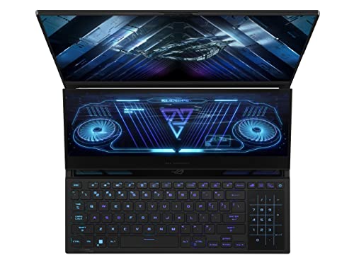 ASUS ROG Zephyrus Duo 16 GX650 GX Gaming & Entertainment Laptop (AMD Ryzen 9 7945HX 16-Core, 64GB DDR5 4800MHz RAM, 2x8TB PCIe SSD RAID 1 (8TB), GeForce RTX 4080, 16.0" Win 11 Pro) with DV4K Dock