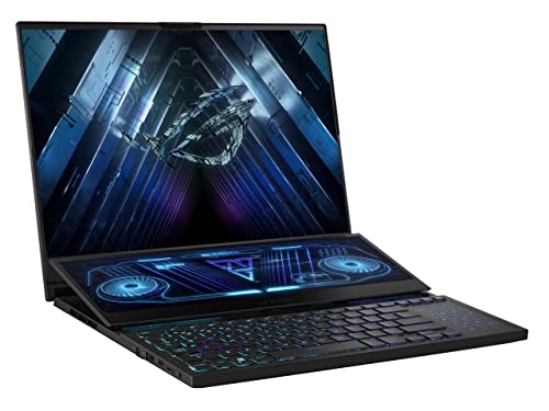 ASUS ROG Zephyrus Duo 16 GX650 GX Gaming & Entertainment Laptop (AMD Ryzen 9 7945HX 16-Core, 64GB DDR5 4800MHz RAM, 2x8TB PCIe SSD RAID 1 (8TB), GeForce RTX 4080, 16.0" Win 11 Pro) with DV4K Dock