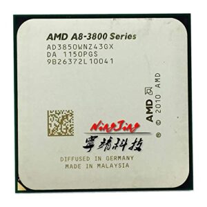 SAAKO A8-3850 2.9 GHz Quad-Core CPU Processor AD3850WNZ43GX Socket FM1 Making Computers Process Data Faster