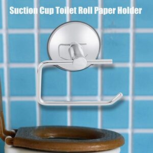 Toilet Roll Paper Holder Holder Rod Shelf Suction Cup Paper Towel Holder Rack Holder Bar Roll Paper Holder Suction Cup Roll Towel Racks