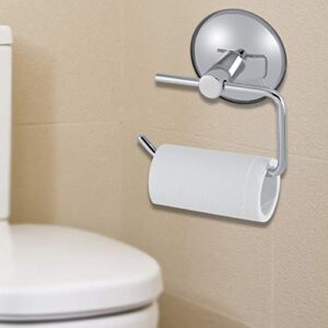 Toilet Roll Paper Holder Holder Rod Shelf Suction Cup Paper Towel Holder Rack Holder Bar Roll Paper Holder Suction Cup Roll Towel Racks