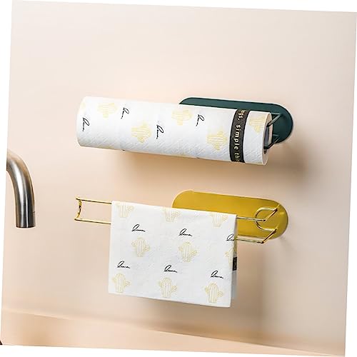 Toilet Paper Stand 1pc Paper Towel Holder Wall Clothes Rack Toilet Tissue Holder Black Hangers Toilet Roll Storage Under Cabinet Paper Holder Paper Towel Rack Roll Paper Rack