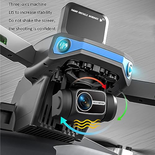 RKSTD RC Drone With High-definition Camera, Foldable RC Quadcopter Suitable For Beginners, Brushless Motor, Automatic Hovering, Voice Control, APP Control, Altitude Hold, GPS One-key Return