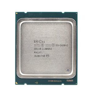 movols cpu compatible with xeon e5 2650 v2 lga 2011 cpu processor 8 core 2.6ghz 20m 95w sr1a8 e5 2650v2 support x79 improve computer running speed