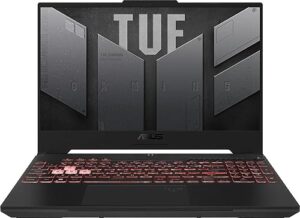 asus 2023 tuf f15 gaming laptop, 15.6” 144hz fhd display, amd ryzen 7 6800h processor, geforce rtx 3050ti, 16gb ddr5 ram, 1tb pcie, wi-fi 6, windows 11 home