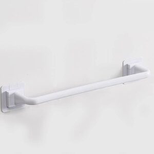 self adhesive towel bar, white self adhesive towel rod towel bar stick on wall bath towel holder rail rack 24.5cm