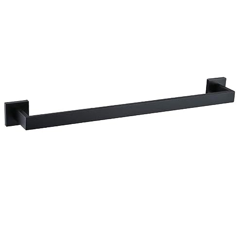 Matte Black Stainless Steel Bathroom Hardware Sets Robe Hook Towel Bar Toilet Paper Holder Bathroom Accessories Sets,Towel Rack Long Rod,one