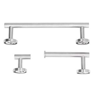 Punch-Free Towel Rack,Otufan Stainless Steel Hangable Towel Rod Free Punch Storage Single Rod Cabinet Bathroom Hanger Suitable for Bathroom Kitchen(#1)