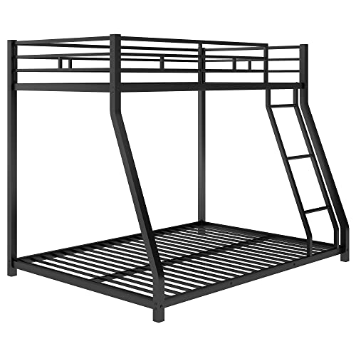 DEYOBED Twin Over Full Metal Bunk Bed - Versatile and Durable Bedding Choice for Growing Kids, Teens, and Adults