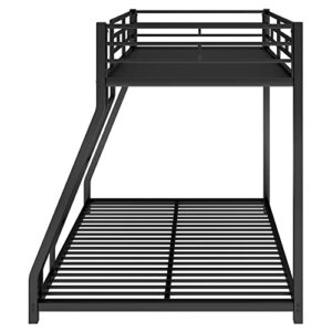 DEYOBED Twin Over Full Metal Bunk Bed - Versatile and Durable Bedding Choice for Growing Kids, Teens, and Adults