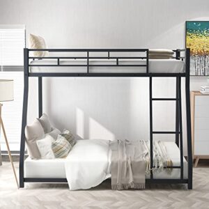 DEYOBED Twin Over Full Metal Bunk Bed - Versatile and Durable Bedding Choice for Growing Kids, Teens, and Adults