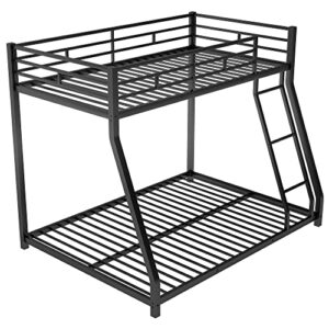 DEYOBED Twin Over Full Metal Bunk Bed - Versatile and Durable Bedding Choice for Growing Kids, Teens, and Adults