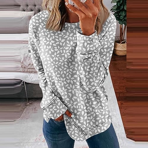 Long Sleeve Shirts for Women Trending Clothes for Women 2023 Printed Cute Loose Fit Women's Clothing Tie Dye Print Shirts for Teens Girls Trendy Tops for Women 2023 V Neck Long Sleeve Shirts for Women