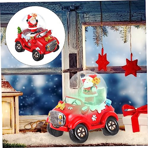 VOSAREA 1 PC Christmas Crystal Ball car Decoration Christmas Ornaments Christmas Decorations Christmas Snow Globe Decor Snow Globe Light up Xmas Water Lantern Christmas Adornment Shine