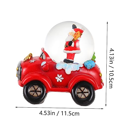 VOSAREA 1 PC Christmas Crystal Ball car Decoration Christmas Ornaments Christmas Decorations Christmas Snow Globe Decor Snow Globe Light up Xmas Water Lantern Christmas Adornment Shine