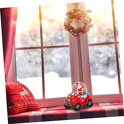 VOSAREA 1 PC Christmas Crystal Ball car Decoration Christmas Ornaments Christmas Decorations Christmas Snow Globe Decor Snow Globe Light up Xmas Water Lantern Christmas Adornment Shine