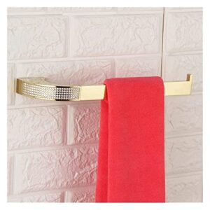 Towel BAR Rack Towel Rail for Bathroom,Copper Crystal Toilet Towel Rail Rack,Towel Holder Bathroom Hand Towel Holder Hanger Wall Hanging Kitchen Towel Bar Storage Shelf