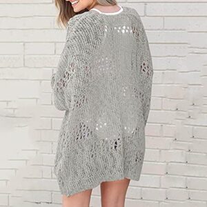 Women Casual Long Sleeve Knitted, Today 2023,Stuff Under 5 Dollars,Under 10.00 Dollar Items for Women,Prime Deals,View Orders,Deals of The Day Clearance Prime Womens Grey