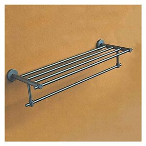 ponnyc wall mounted bathroom rack rack rack racks hanger space aluminum boutique bathroom accessories double rack rack rail rod stuff holders