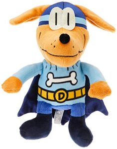 merrymakers dog man bark knight plush toy, 9-inch, from dav pilkey's dog man book series