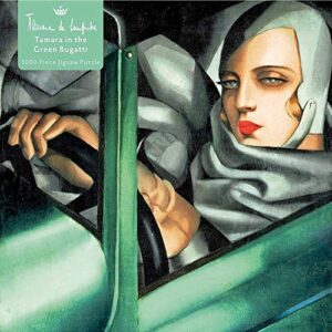 adult jigsaw puzzle tamara de lempicka: tamara in the green bugatti, 1929: 1000-piece jigsaw puzzles