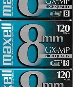 Maxell GX-MP 120 Camcorder Tapes, 3 Pack