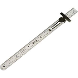 general tools 300/1 6-inch flex precision stainless steel ruler, chrome