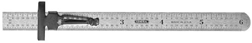 General Tools 300/1 6-Inch Flex Precision Stainless Steel Ruler, Chrome