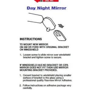 CIPA 32000 10" Day/ Night Rearview Mirror",Black