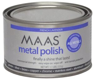 maas metal polish 1.1 pound can - clean shine and polish safe protective prevent tarnish