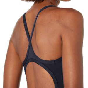 TYR Sport Women's Solid Durafast Diamondback Swim Suit,Black,38