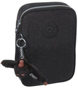 kipling women pencil case, black, 21cm