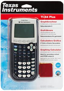 acco ti-84 plus - texas instruments graphing calculator, black