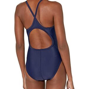 TYR Women's TYReco Solid Diamondback Swimsuit, Navy, 30