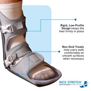 Brownmed - Nice Stretch 90 with Polar Ice - Foot Brace for Plantar Fasciitis, Achilles Tendonitis & Plantar Flexion Contractures - Fixed Angle Night Splint Boot - Large/X-Large