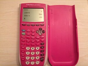 texas instrument 84 plus silver edition graphing calculator (full pink in color) (packaging may vary)